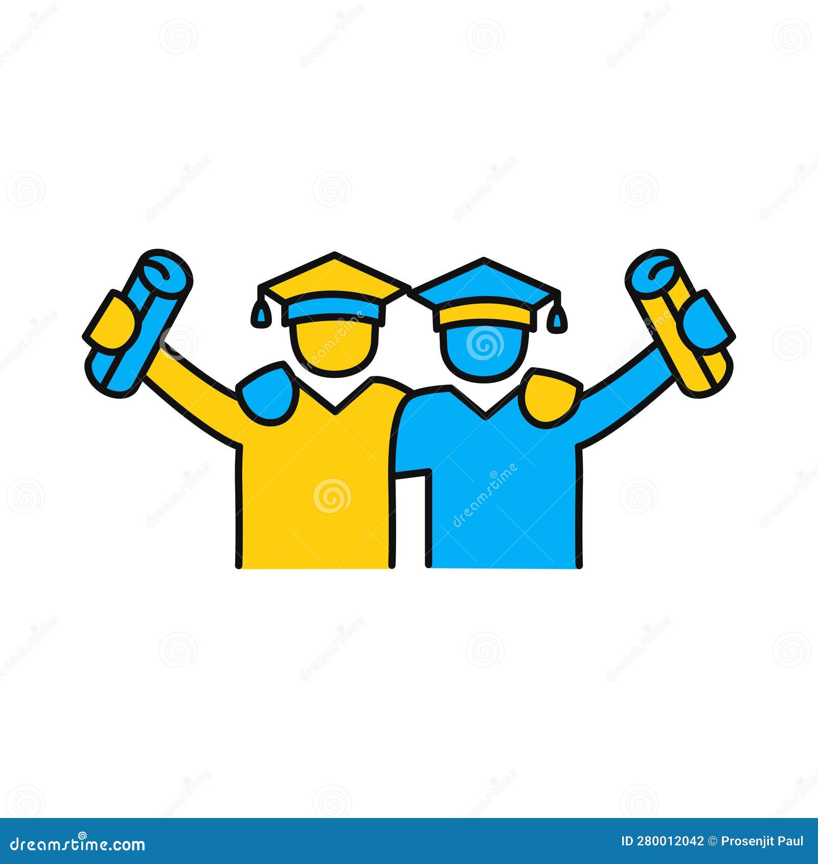 Students, Certificate, Certificate Ceremony Icon Stock Vector - Illustration of achievement ...