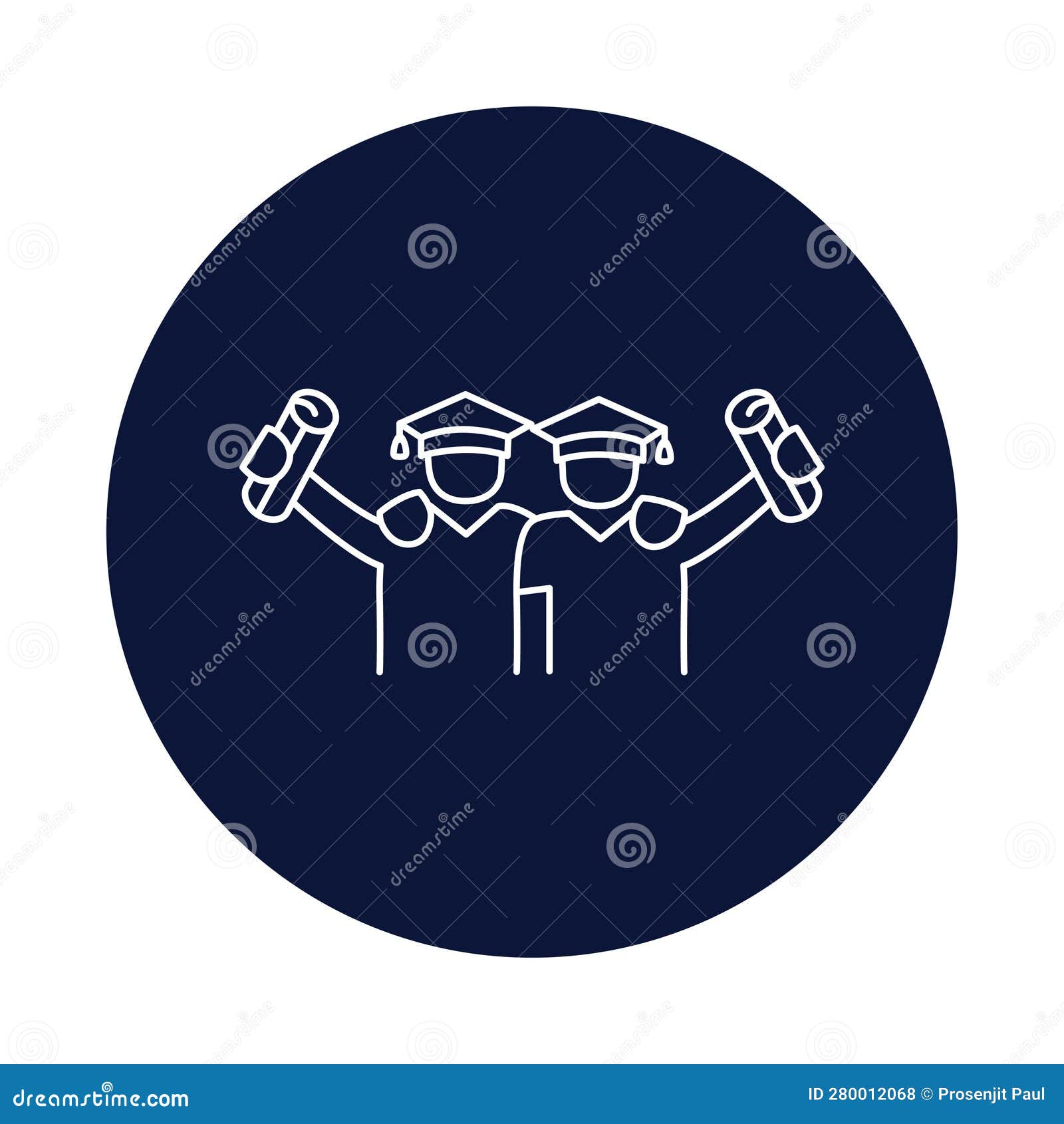 Students, Certificate, Certificate Ceremony Icon Stock Vector ...