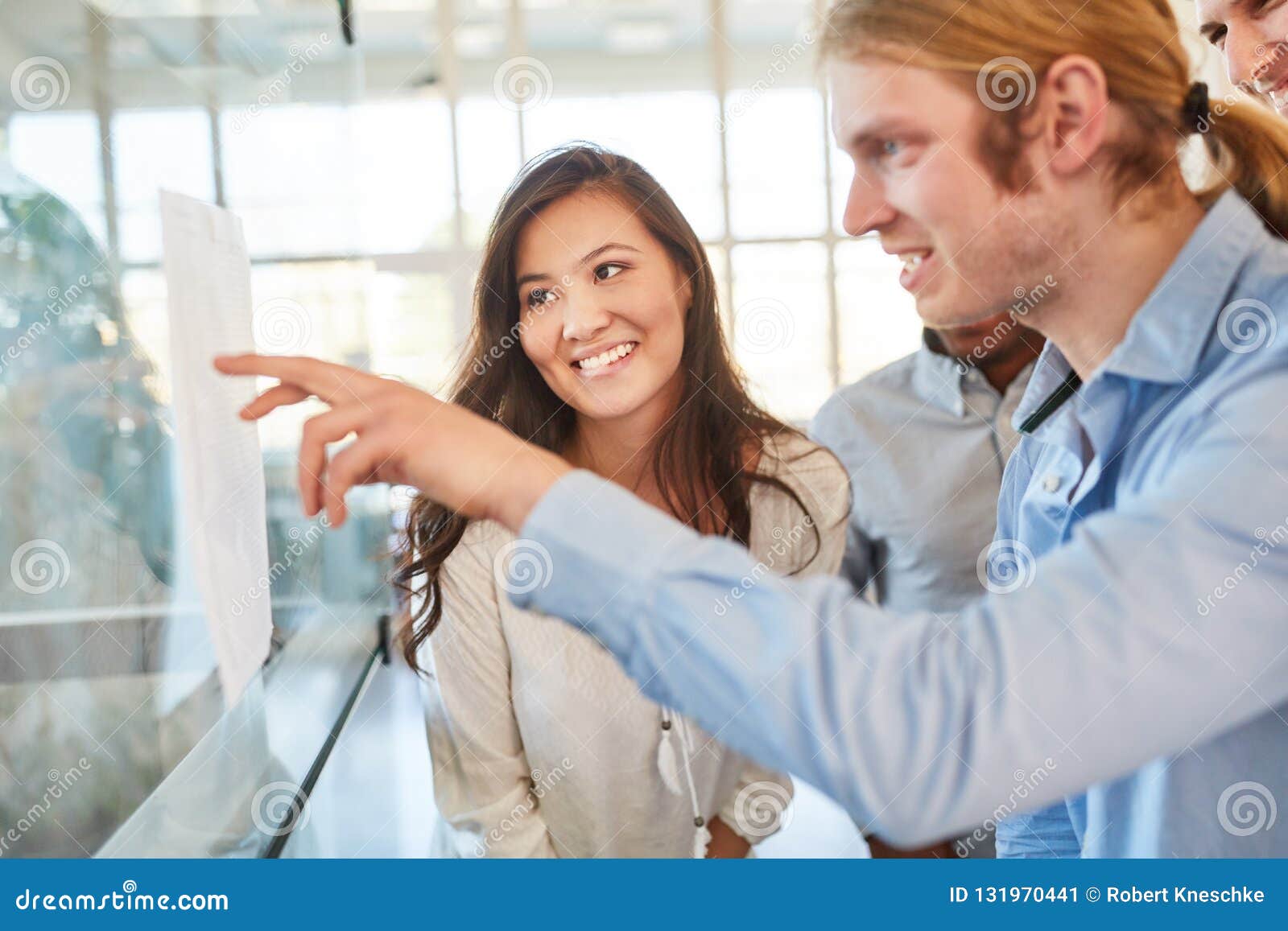 Students check test grades stock image. Image of evaluation - 131970441