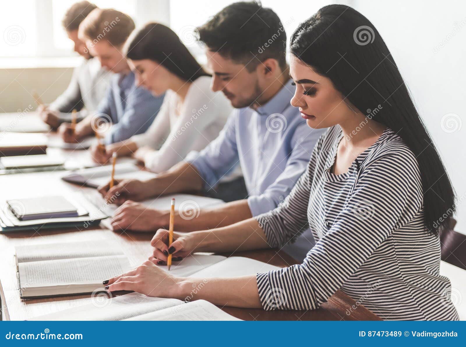 Students during the class stock image. Image of group - 87473489