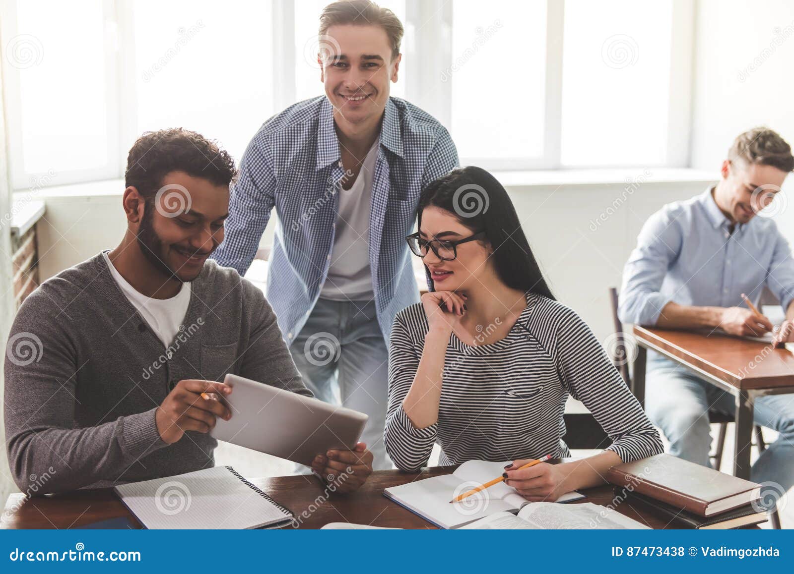 Students during the class stock photo. Image of high - 87473438