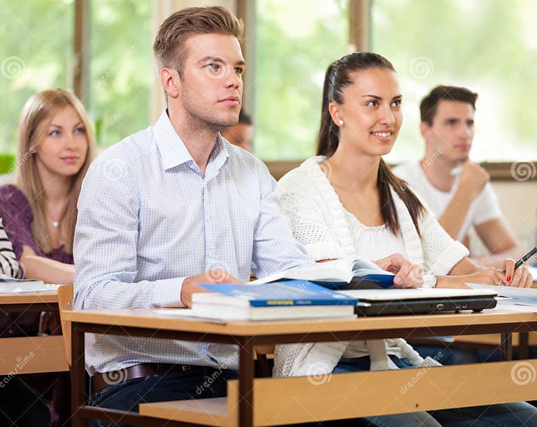 Students in class stock photo. Image of academic, happy - 34669264