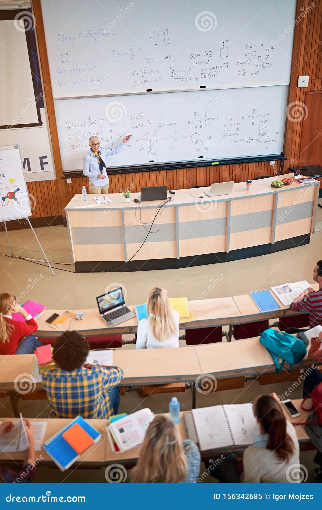 Students in Class - Professor in Training Class with Students Editorial ...