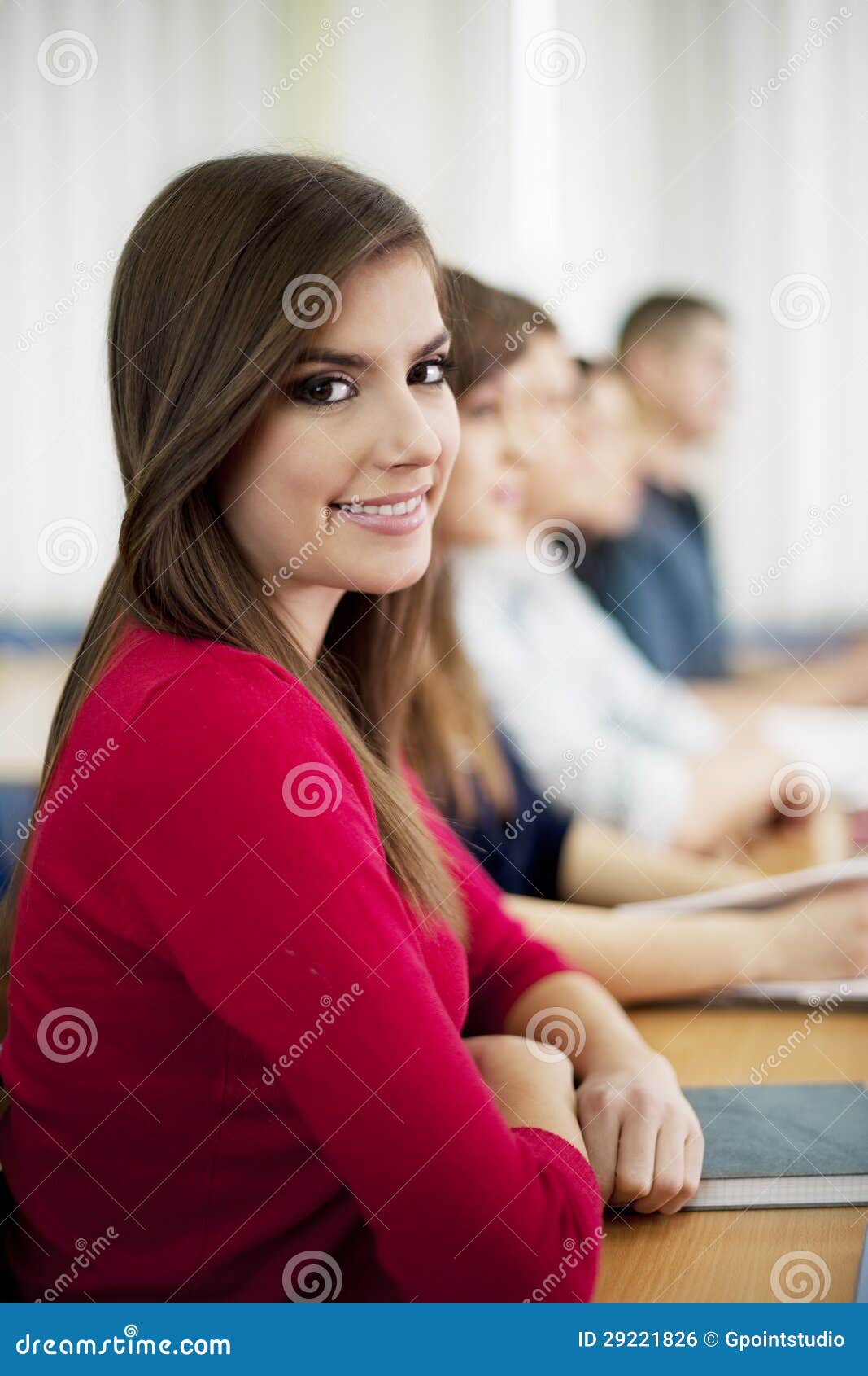 Students in classroom stock photo. Image of girls, nerd - 29221826