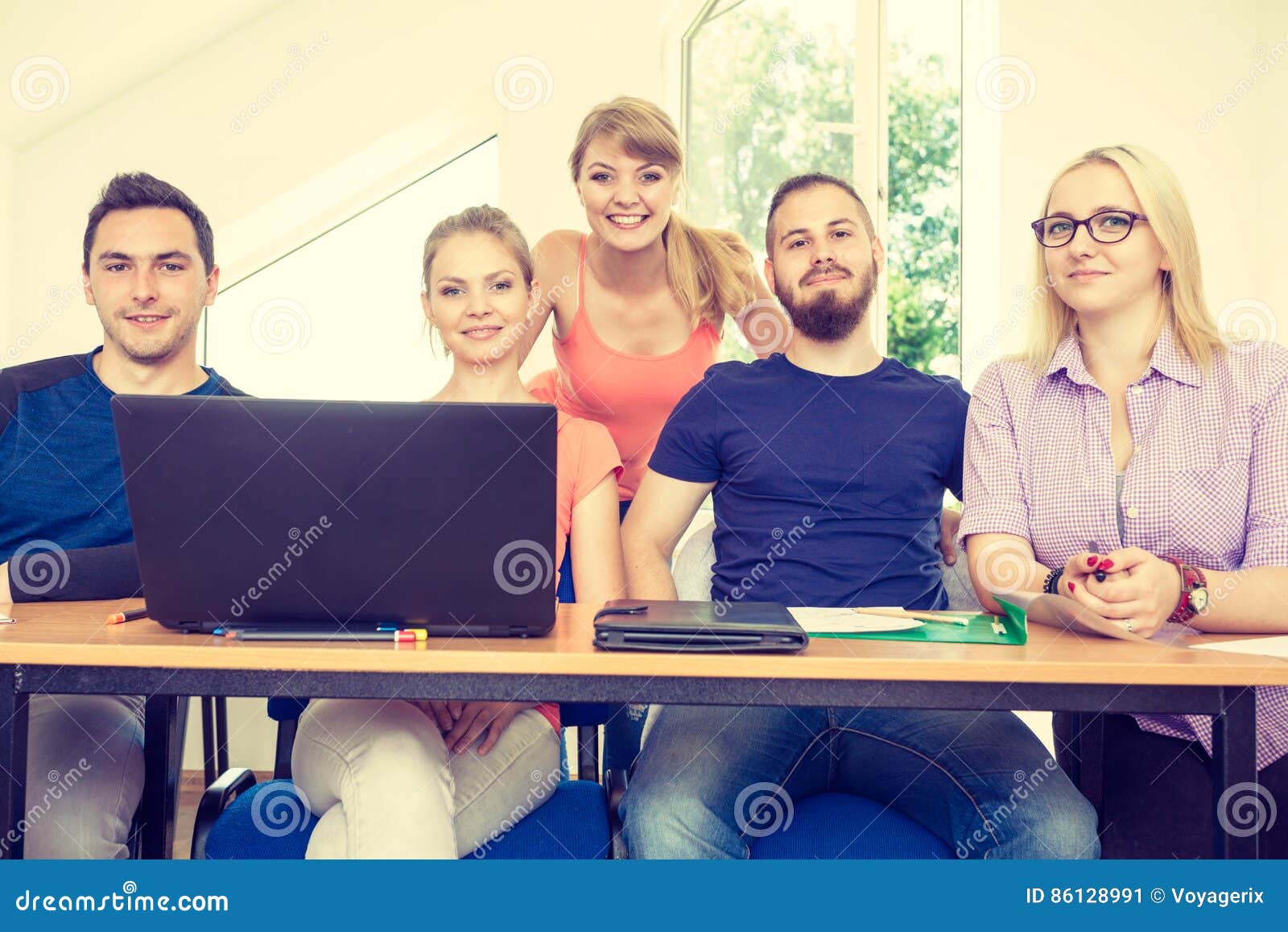 Students in Classroom during the Break Stock Image - Image of teen ...