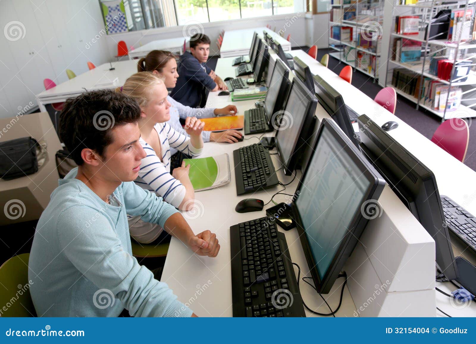 Students in classroom stock photo. Image of learning - 32154004