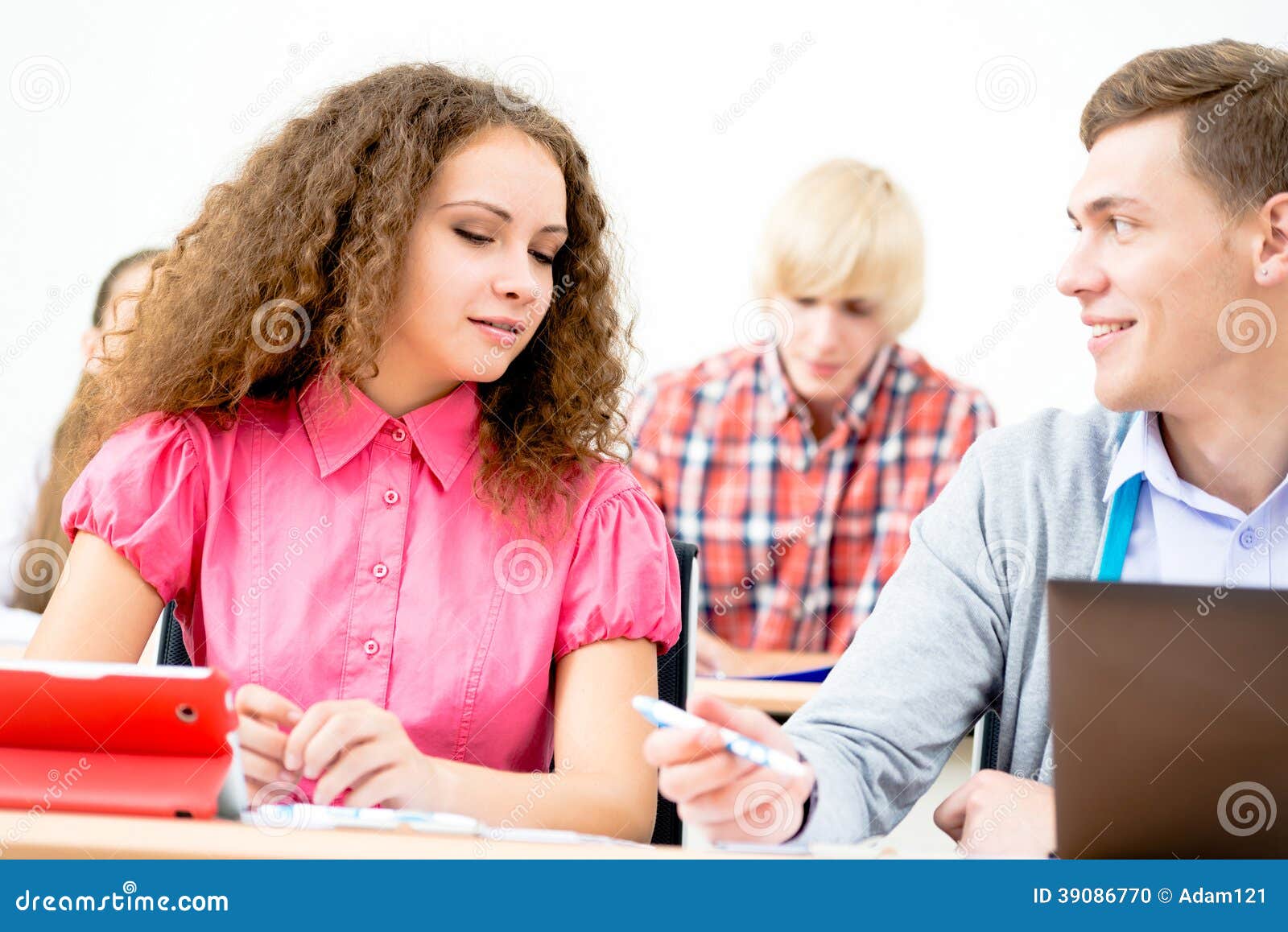 Students in the classroom stock photo. Image of girl - 39086770