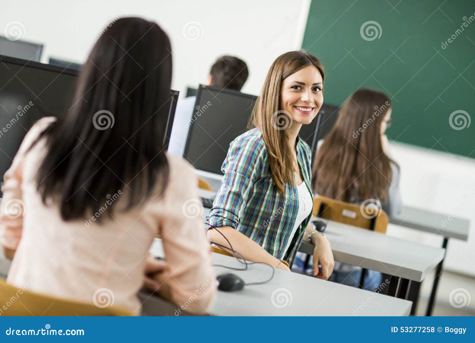 Students in the classroom stock photo. Image of caucasian - 53277258