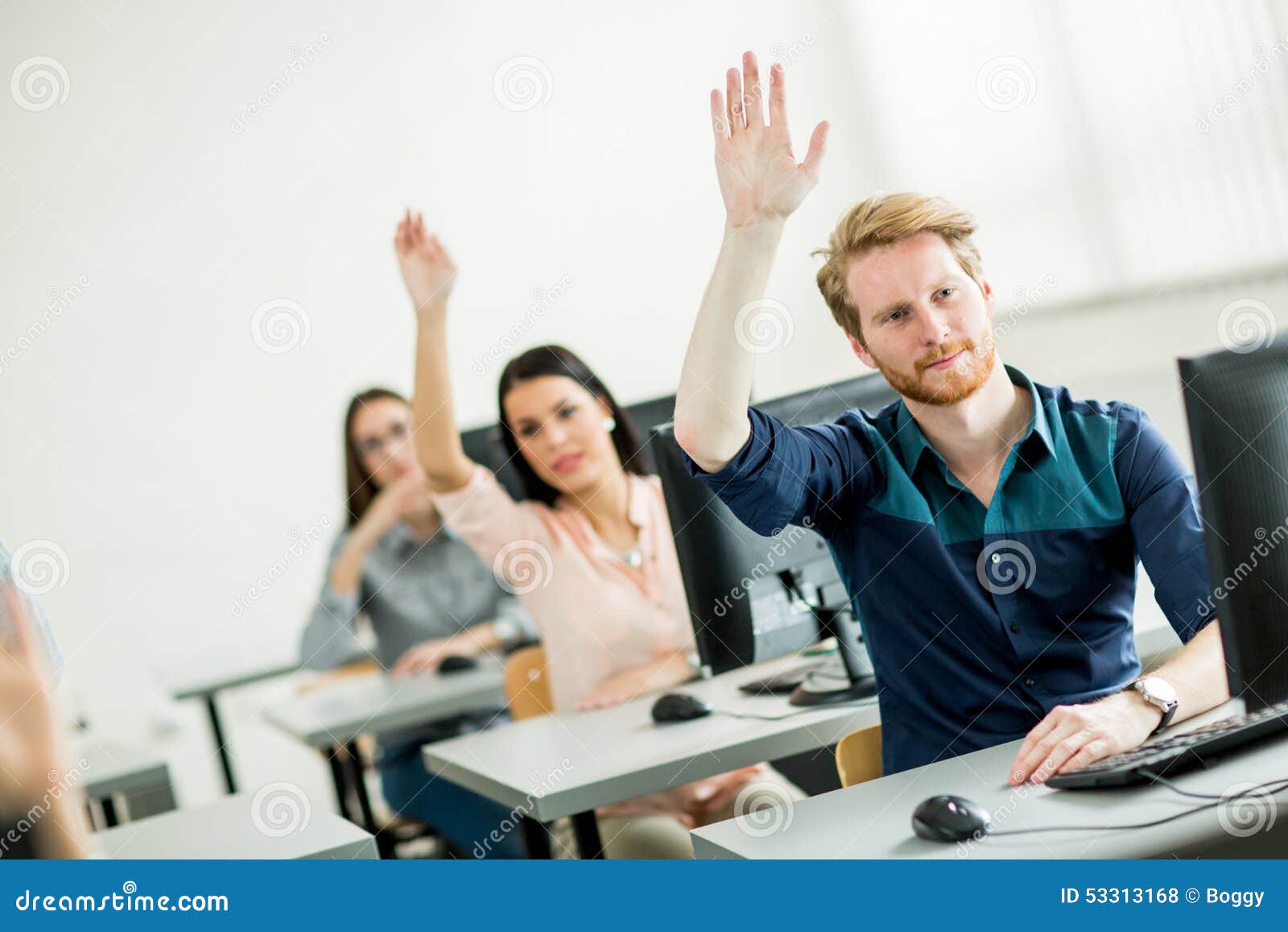 Students in the classroom stock photo. Image of sitting - 53313168