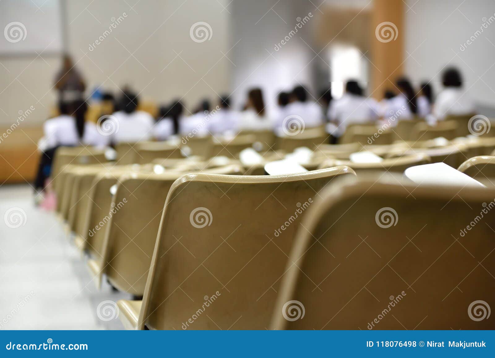 Students in the Classroom are Talking. Stock Photo - Image of blurry ...