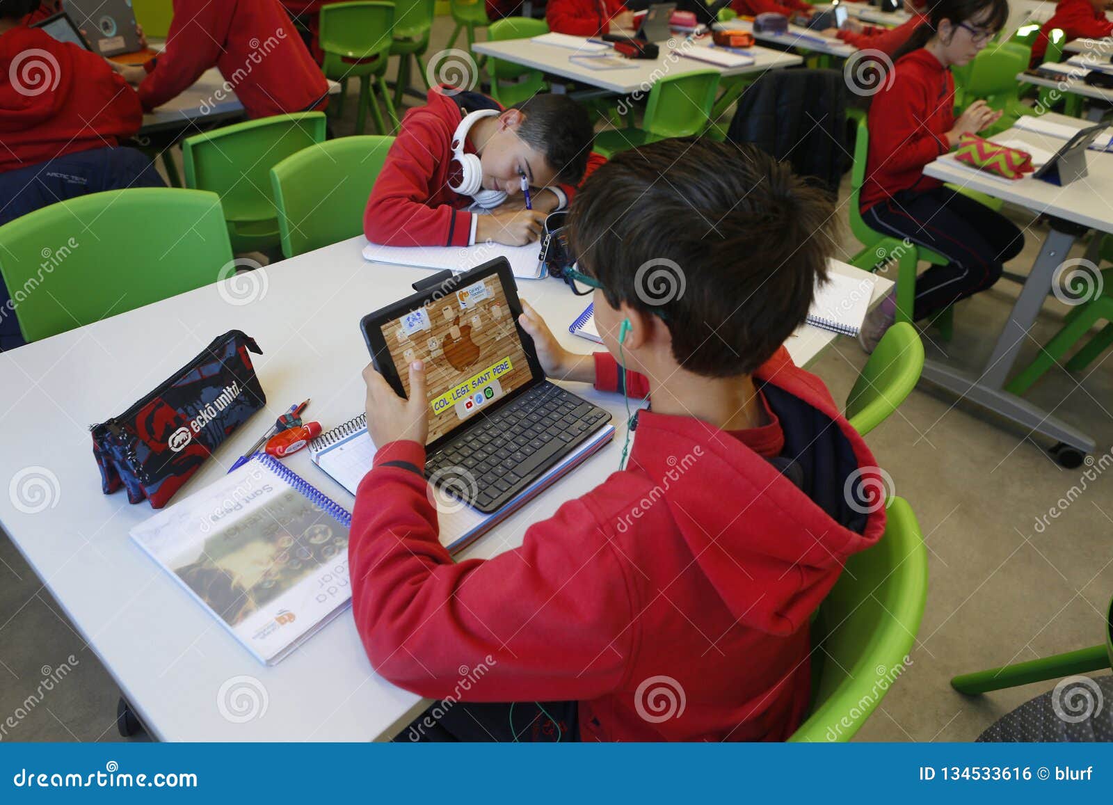 Students in Classroom Using Technology Editorial Photo - Image of main ...