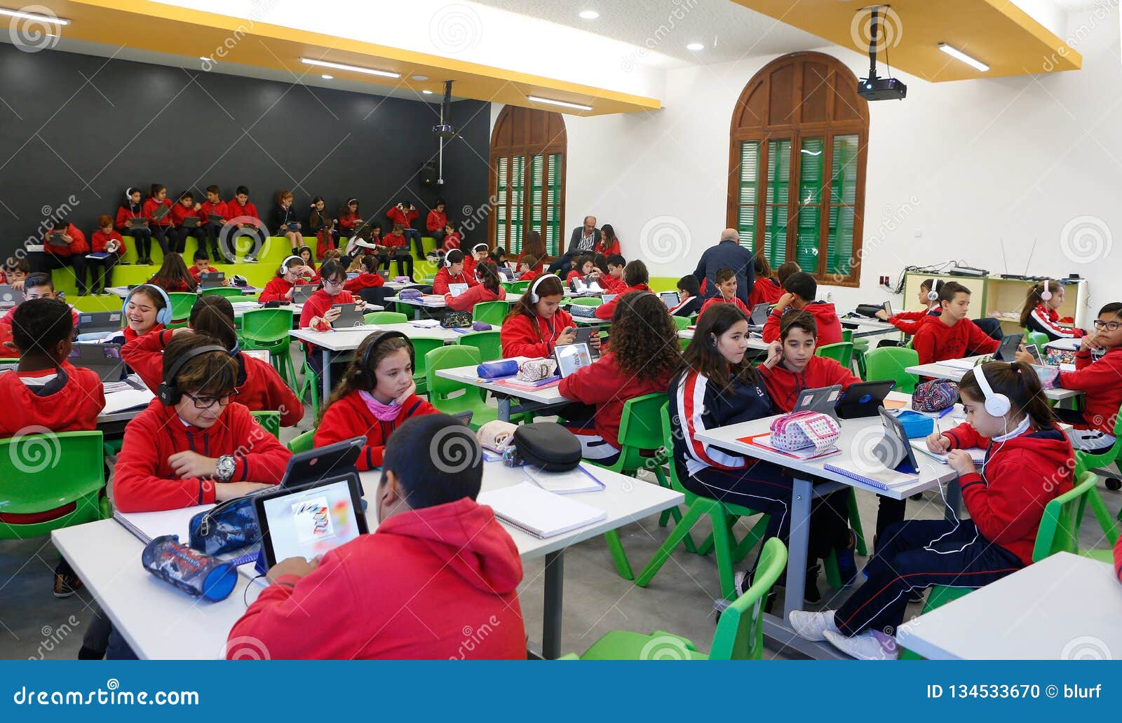 Students in Classroom Wide View Editorial Image - Image of knowledge ...