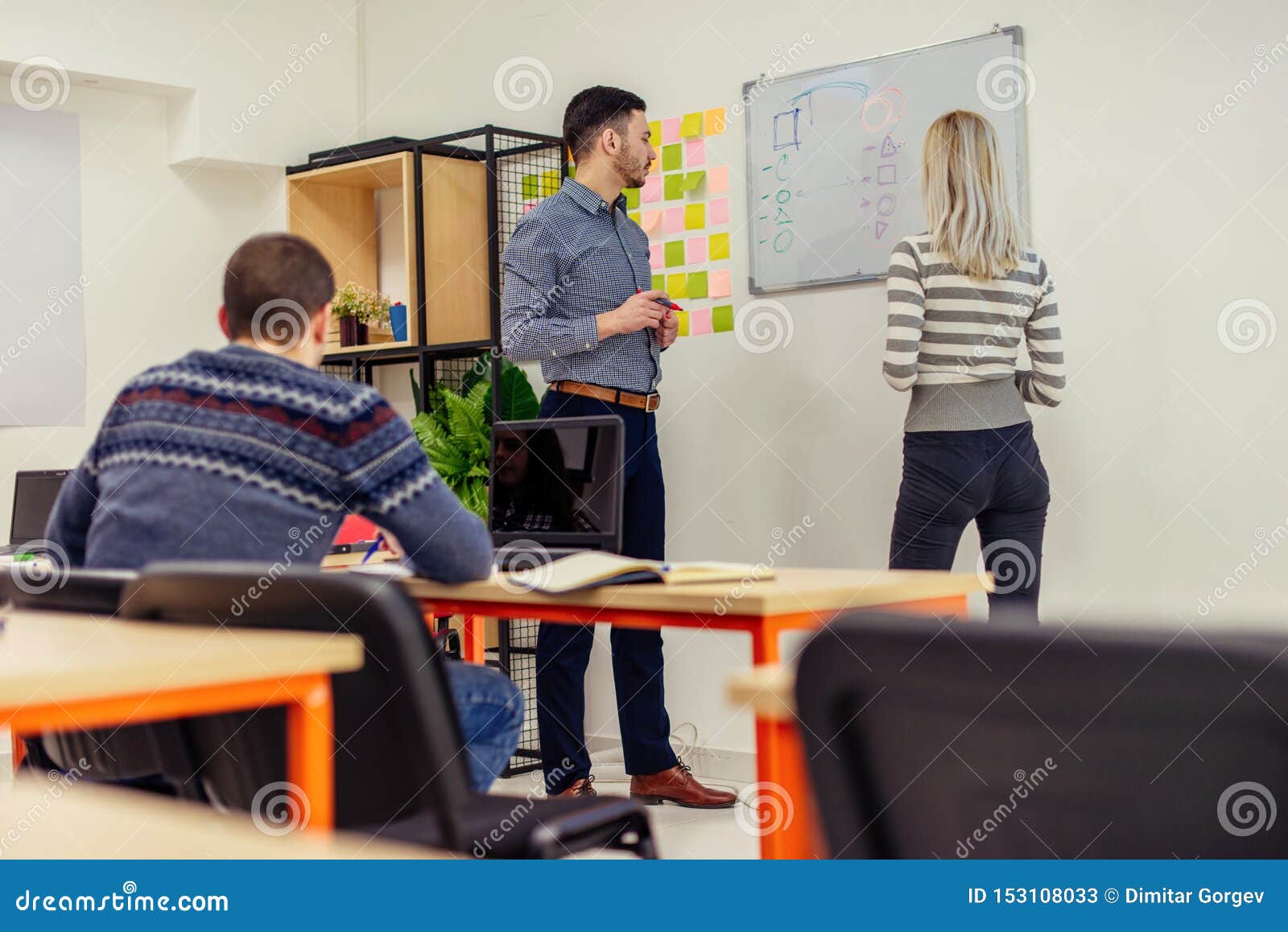 Students in classroom stock image. Image of education - 153108033