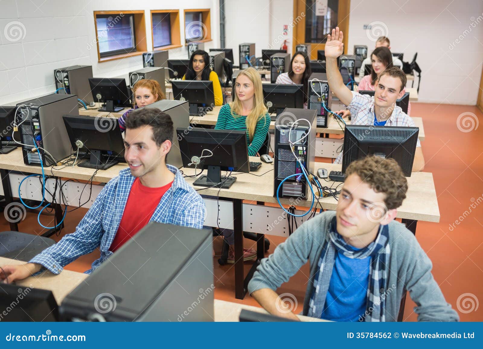 Students in the College Computer Room Stock Photo - Image of medium ... Students in the College Computer Room Stock Photo - Image of medium ...