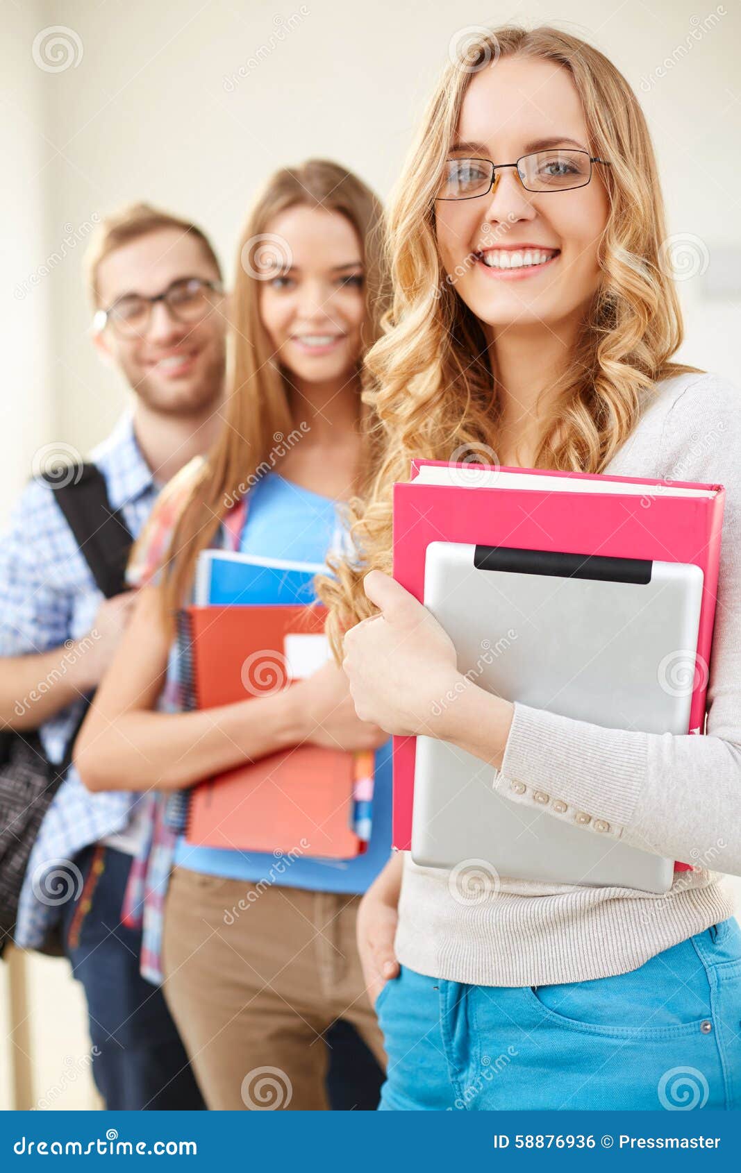 Students of college stock photo. Image of academic, smiling - 58876936
