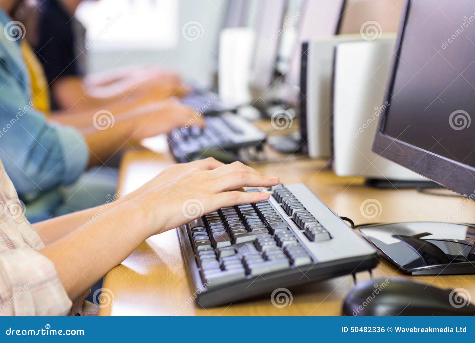 Students in computer class stock photo. Image of academic - 50482336