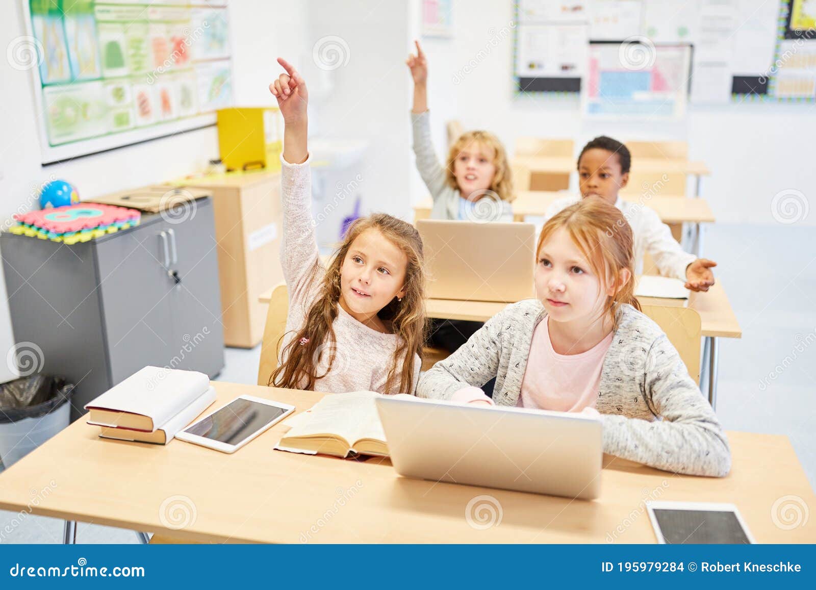 Students in the Computer Class Sign Up Stock Photo - Image of solution ...