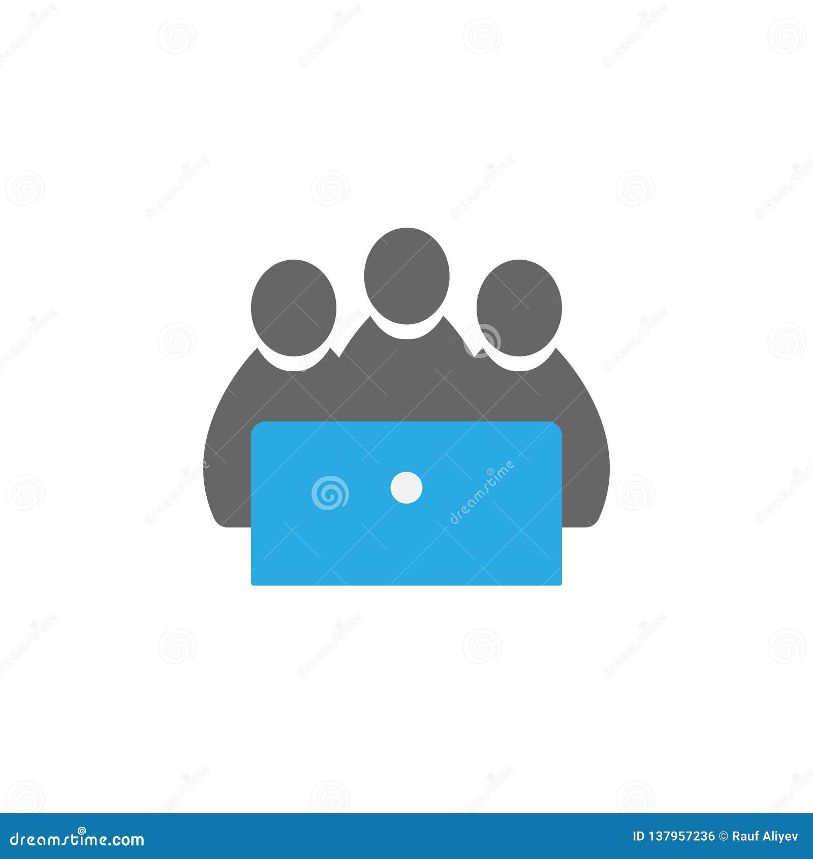 Students and Computer Icon. Element of Education Icon for Mobile ...