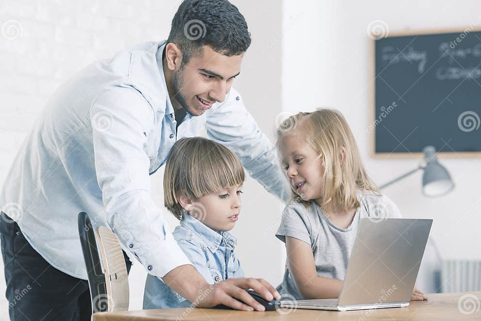 Students in Computer Science Class Stock Image - Image of education ...