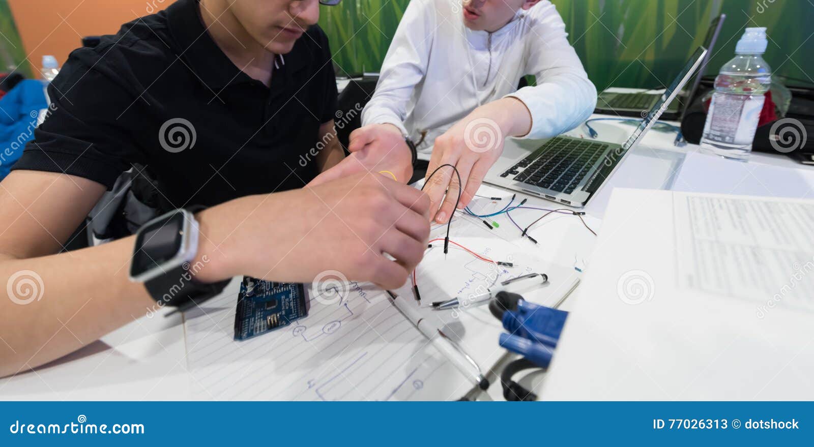 It Students in Computer Science Classroom Stock Image - Image of hard ...