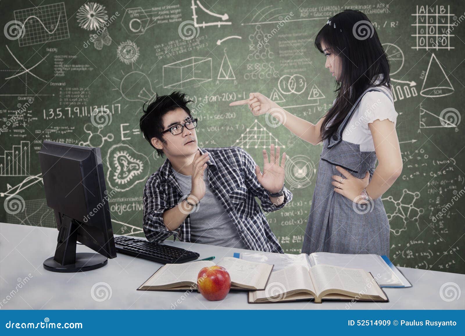 Students conflict stock image. Image of conflict, disappointed - 52514909