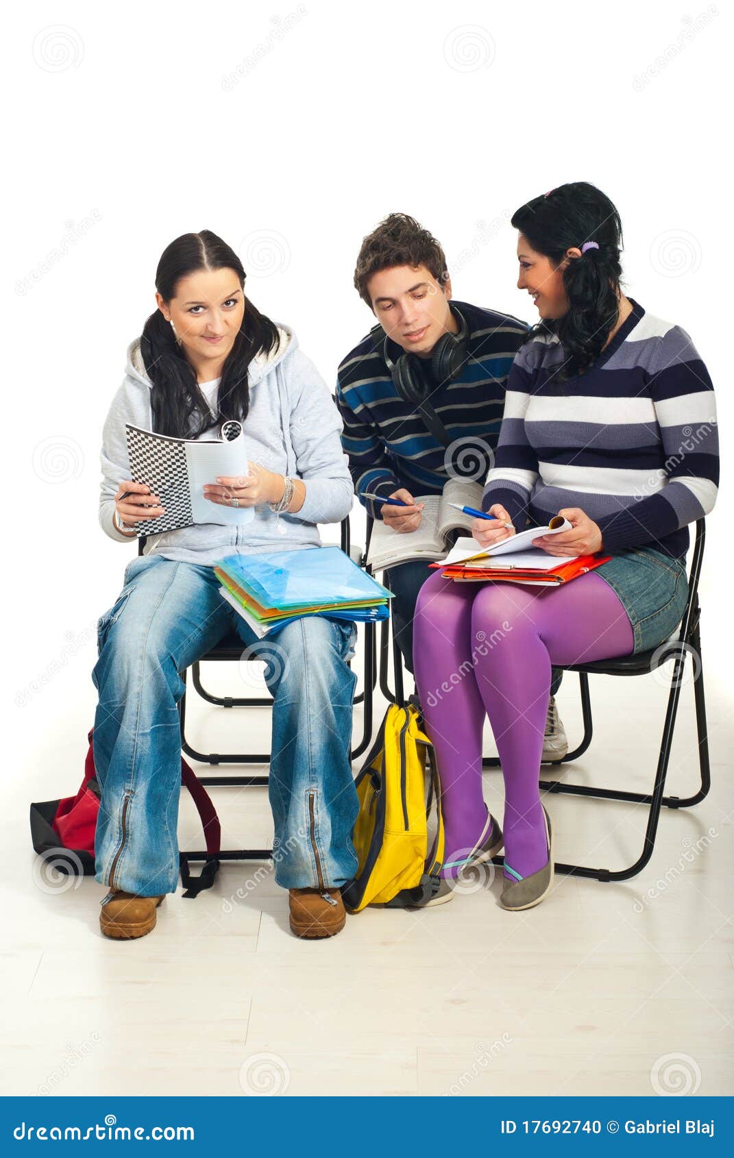 Students conversation stock photo. Image of college, high - 17692740