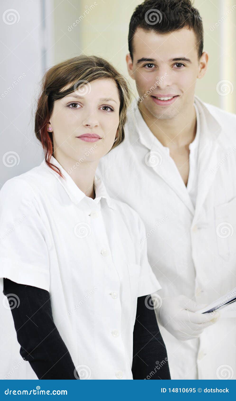 Students couple in lab stock image. Image of health, physician - 14810695
