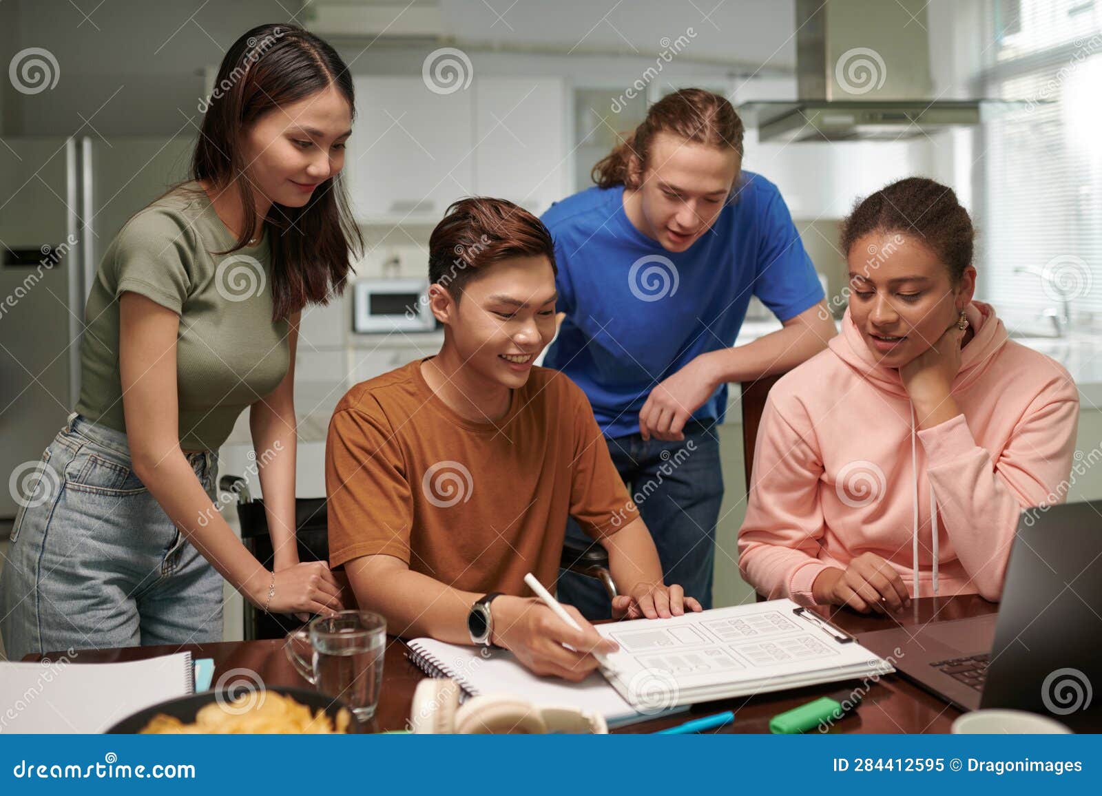 Students Creating Mobile App Stock Image - Image of working, study ...