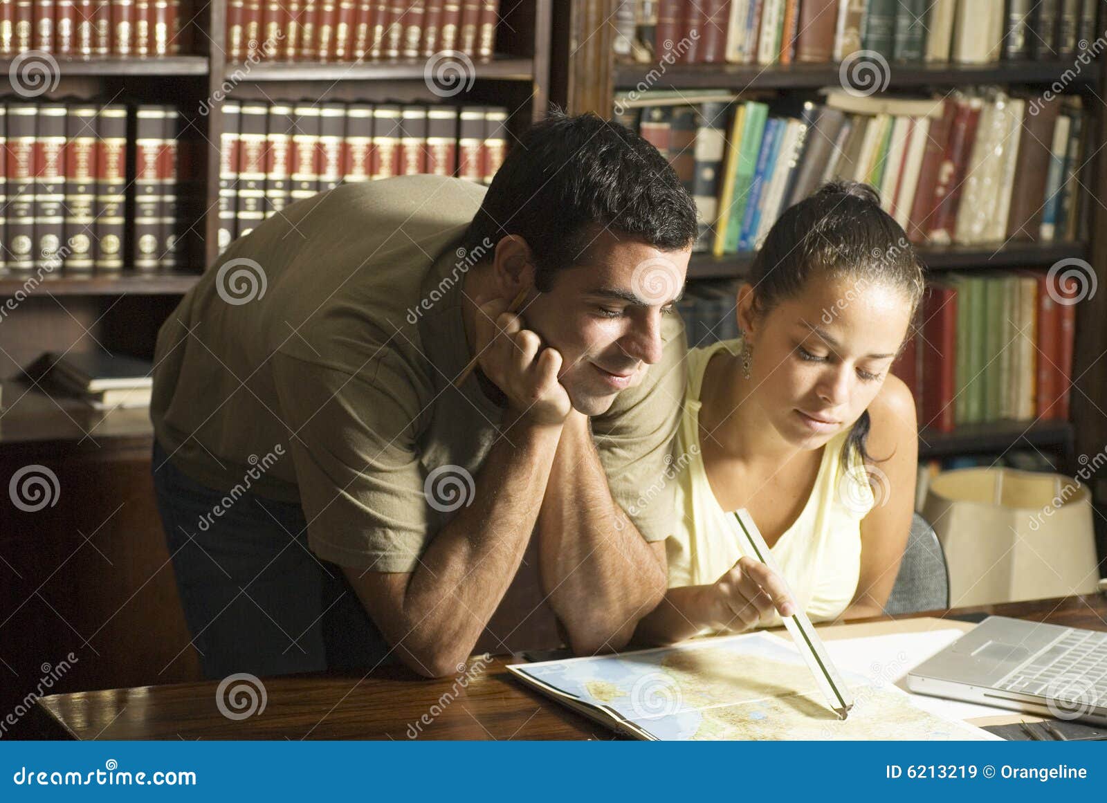 Students at desk stock image. Image of office, relaxing - 6213219