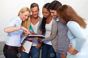 Students Discussing Assignments Stock Photo - Image of discussion ...