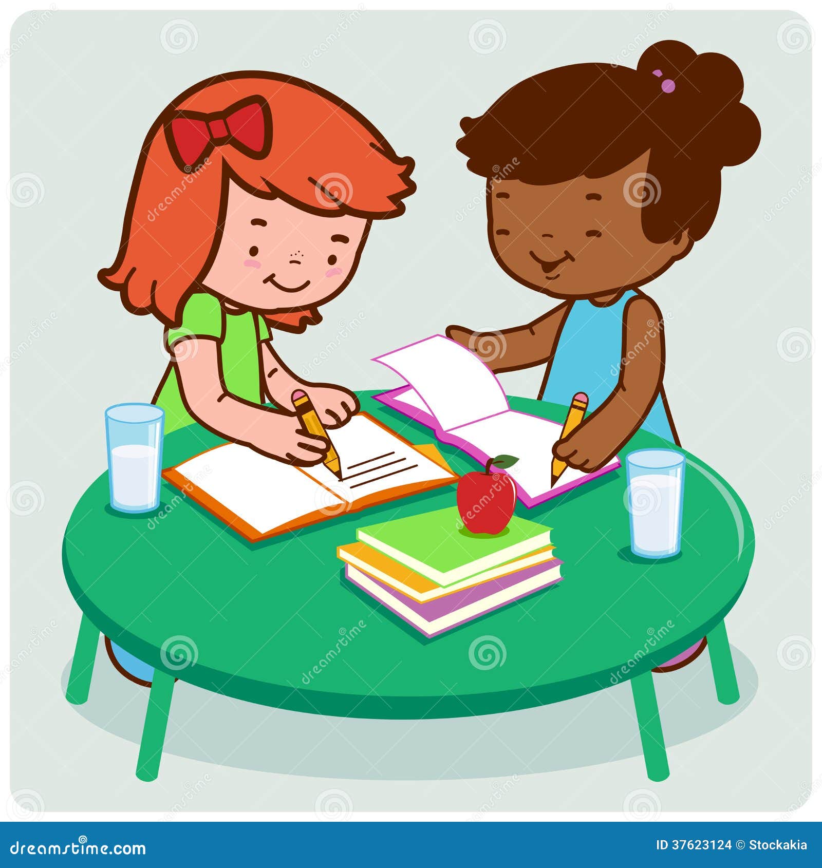Two Students Doing Their Homework Royalty-Free Stock Photography ... Two Students Doing Their Homework Royalty-Free Stock Photography ...