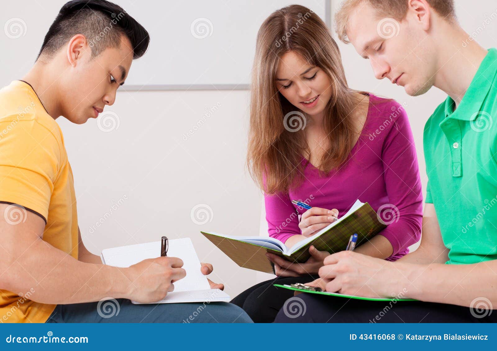 Students doing homework stock photo. Image of friends - 43416068