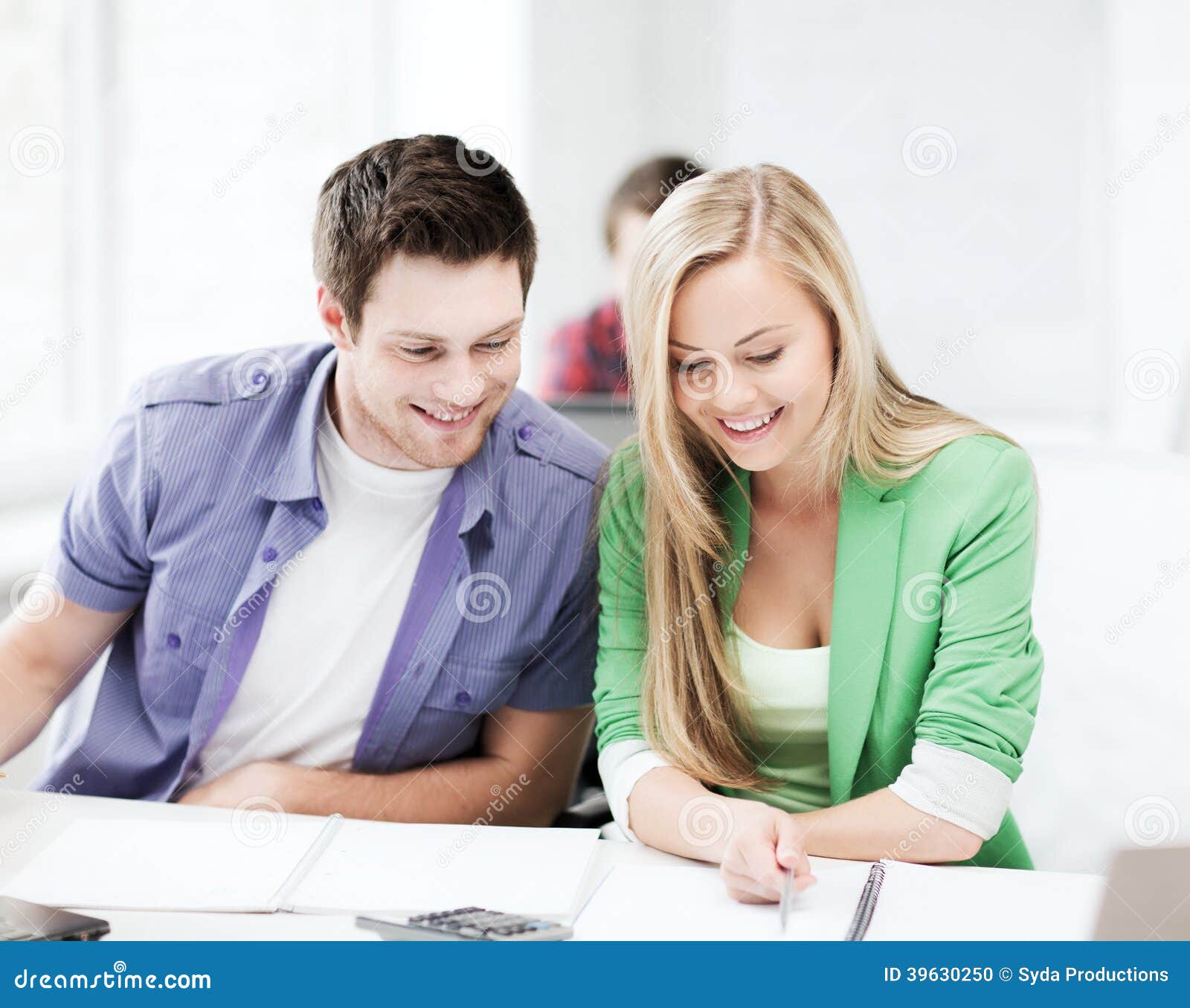 Students Doing Mathematics at School Stock Photo - Image of classroom ...