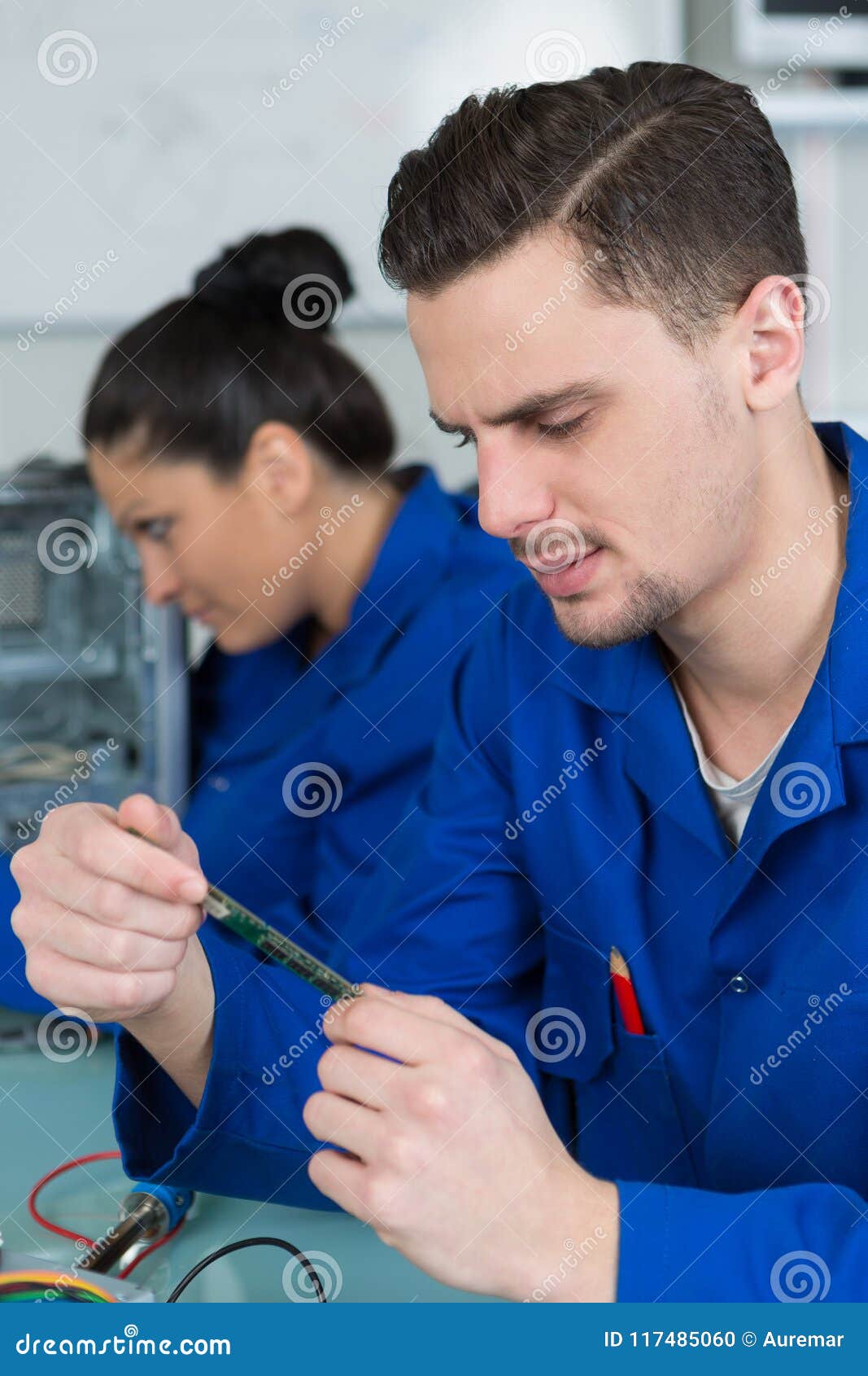 Students in Electronics Class at University Stock Photo - Image of ...