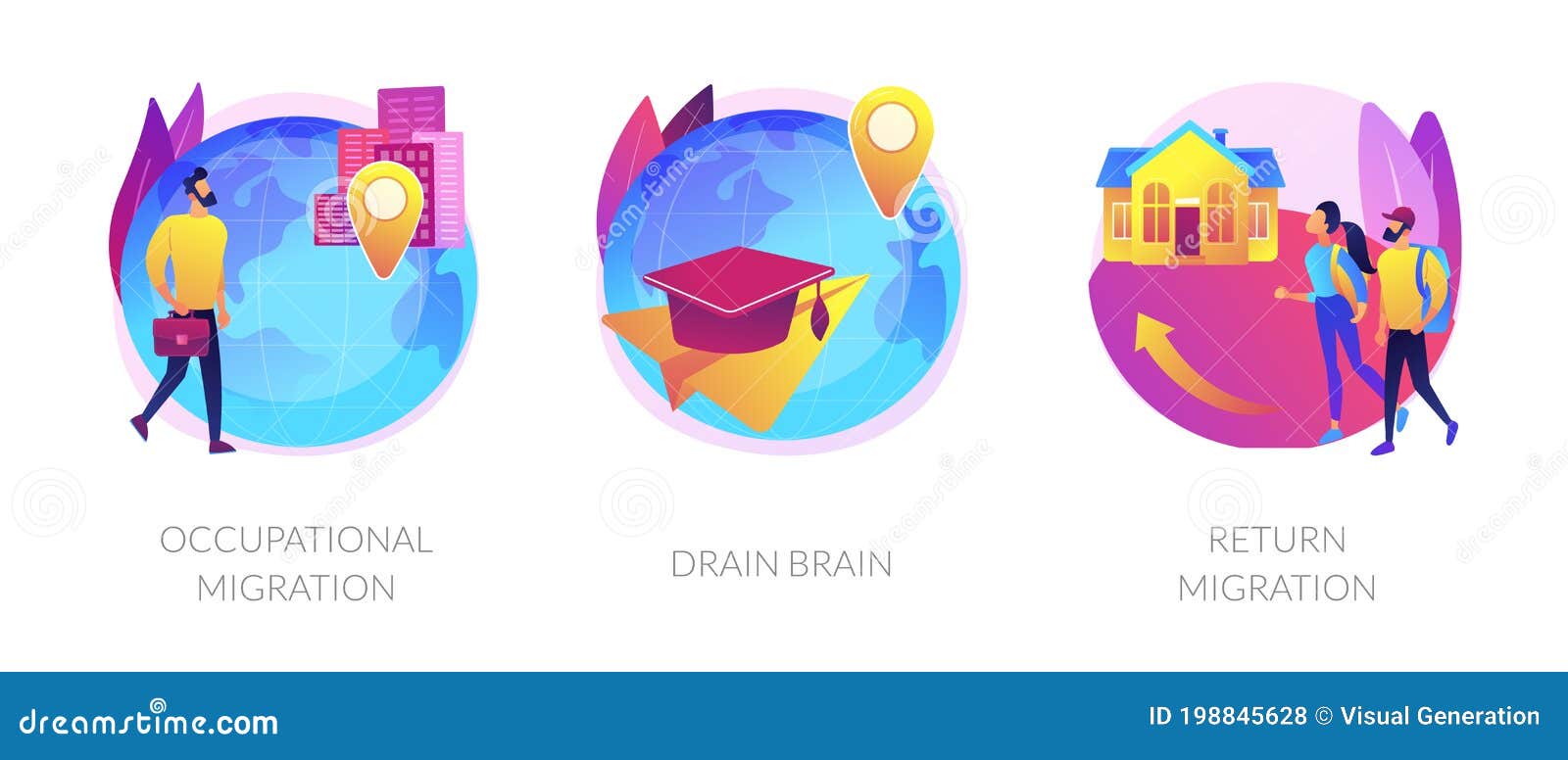 Refugees, Forced Displacement Abstract Concept Vector Illustrations ... Refugees, Forced Displacement Abstract Concept Vector Illustrations ...