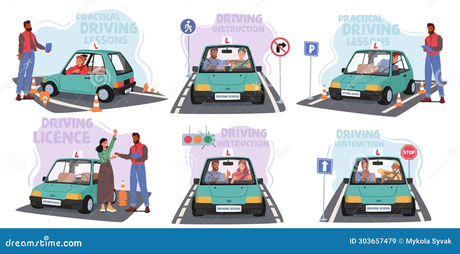 Students Engage in Driving Practice at School, Mastering Essential ...