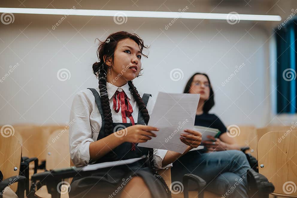 Students Engaging in Thoughtful Discussion with a Professor in ...