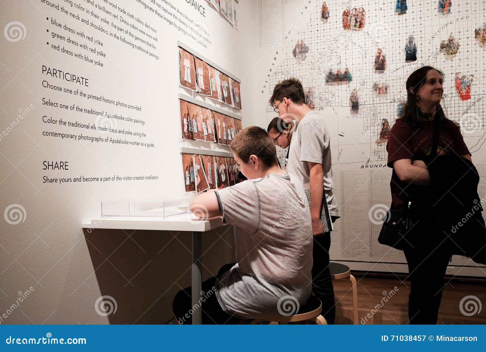 Students Enjoy Interactive Color Study at Portland Art Museum Editorial ...