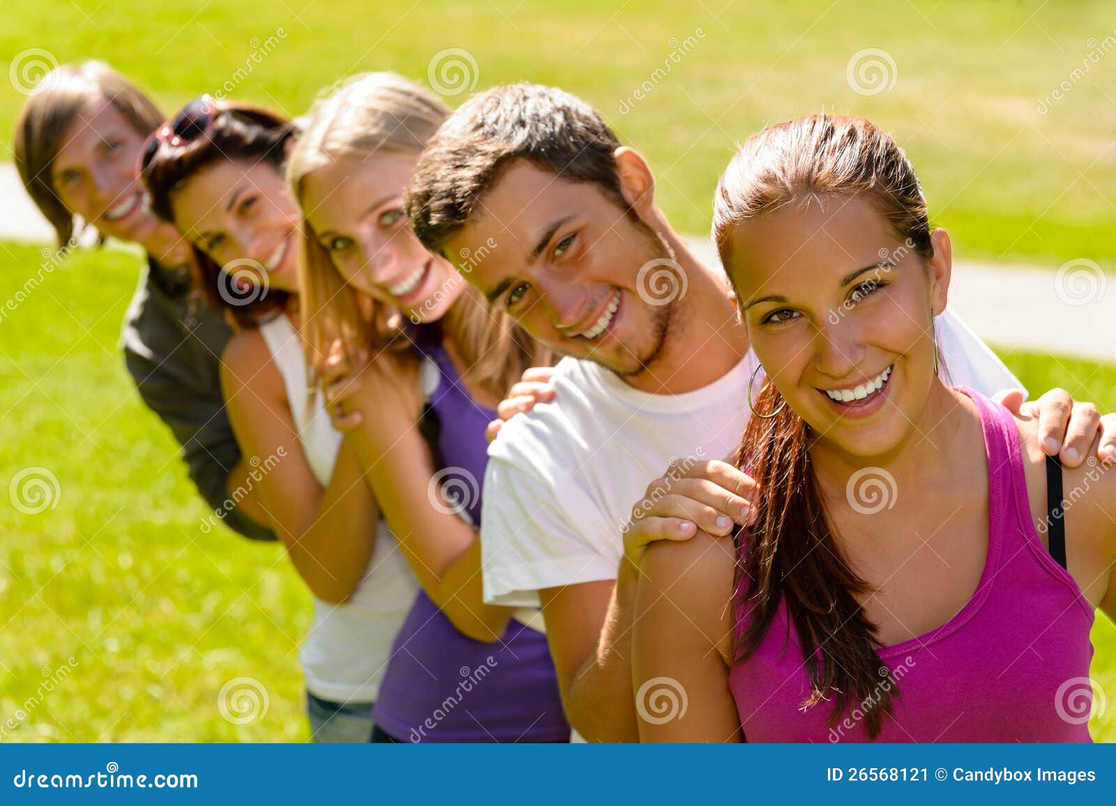 Students Enjoying a Break in the Park Stock Image - Image of happy ...