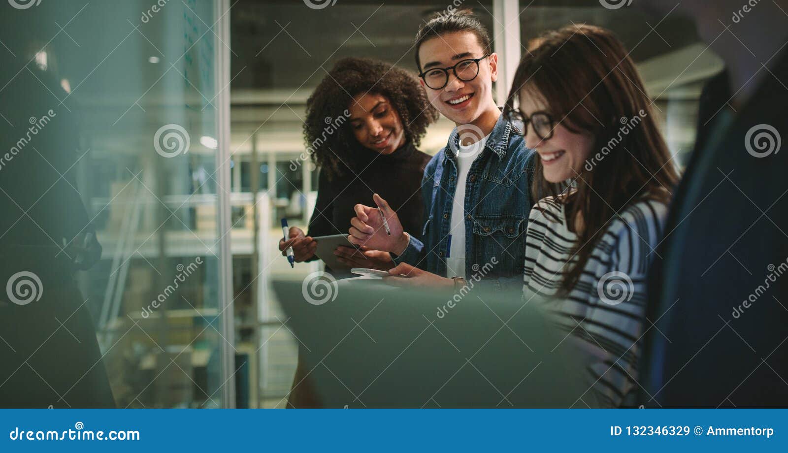Students Enjoying Studying at University Workshop Stock Image - Image ...