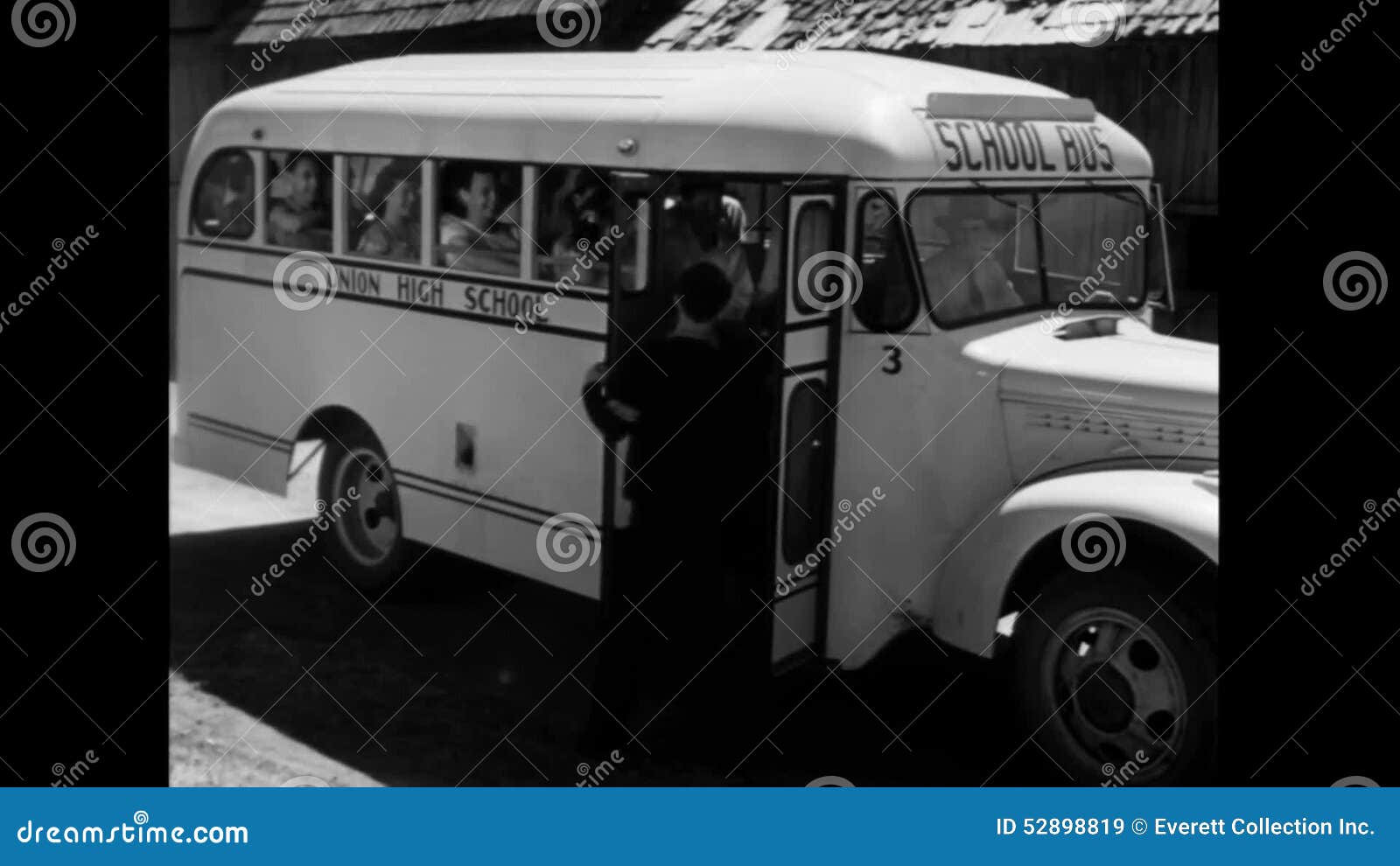 Students Entering School Bus Stock Video - Video of large, aboard: 52898819