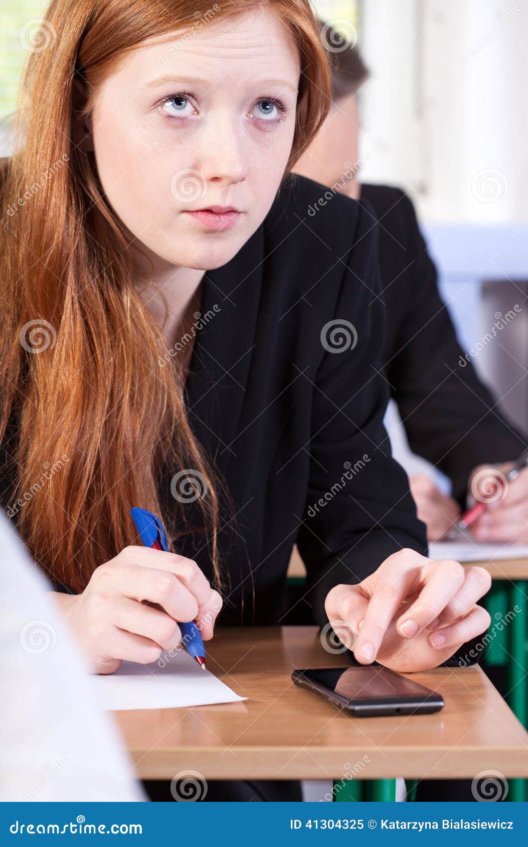 Students during exam stock image. Image of classroom - 41304325