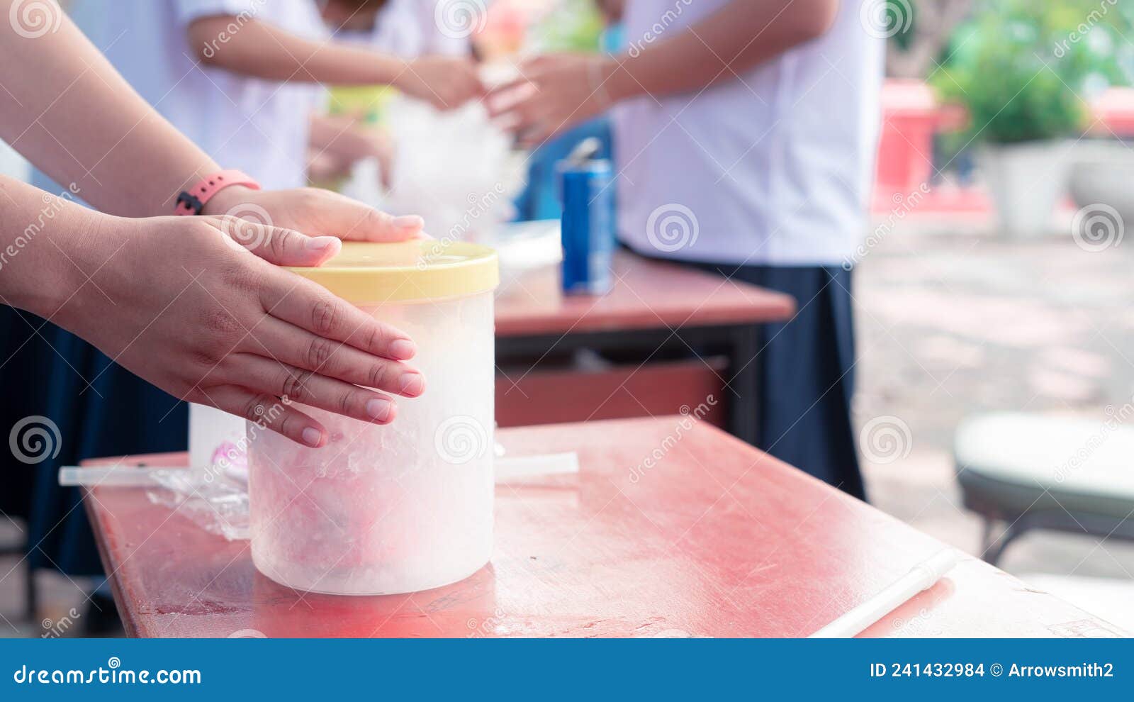 Students are Experimenting with Super Cooling Using Ice and Salt Stock ...