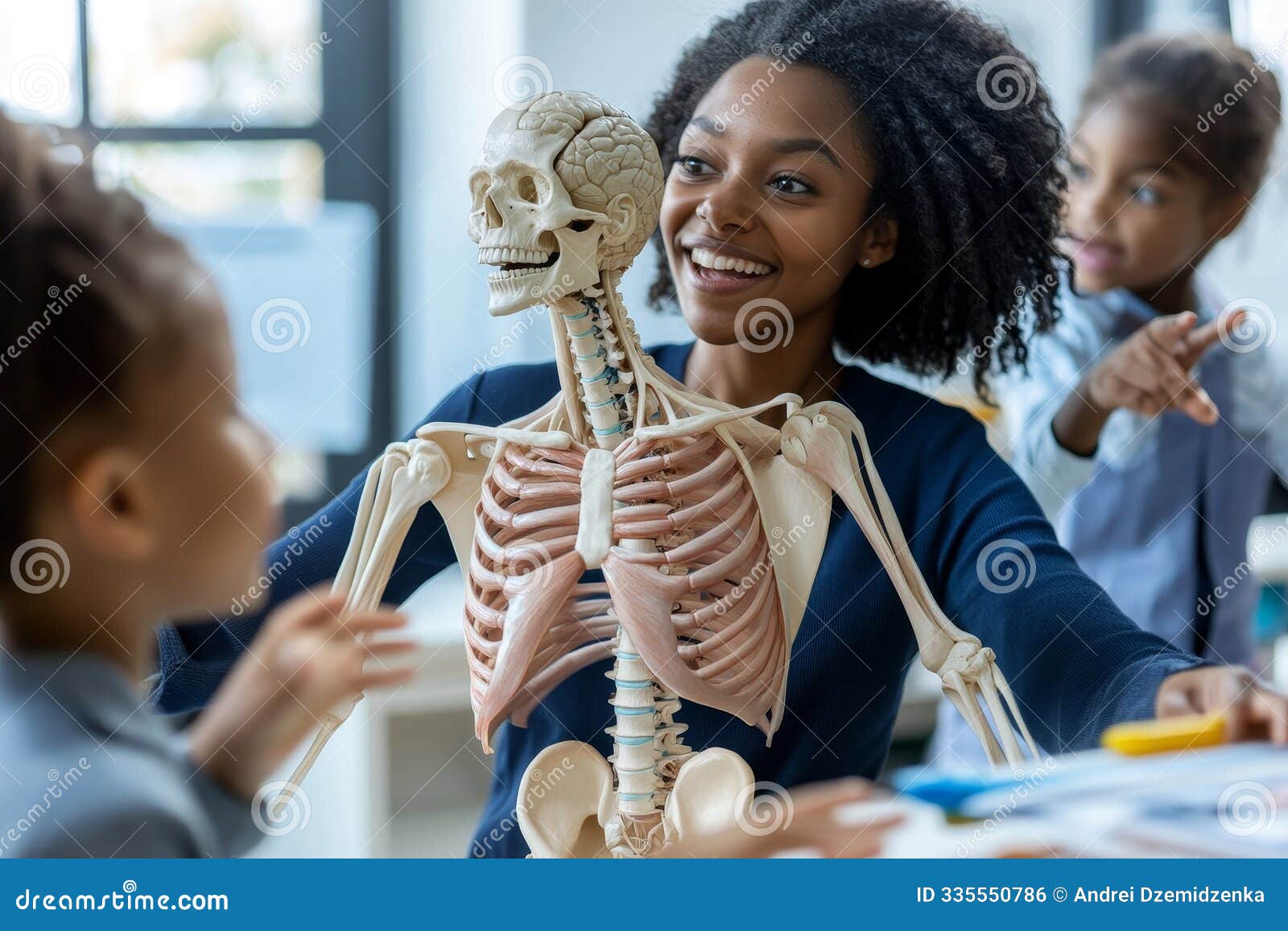 Students Explore Anatomical Models with Their Teacher in a Science ...