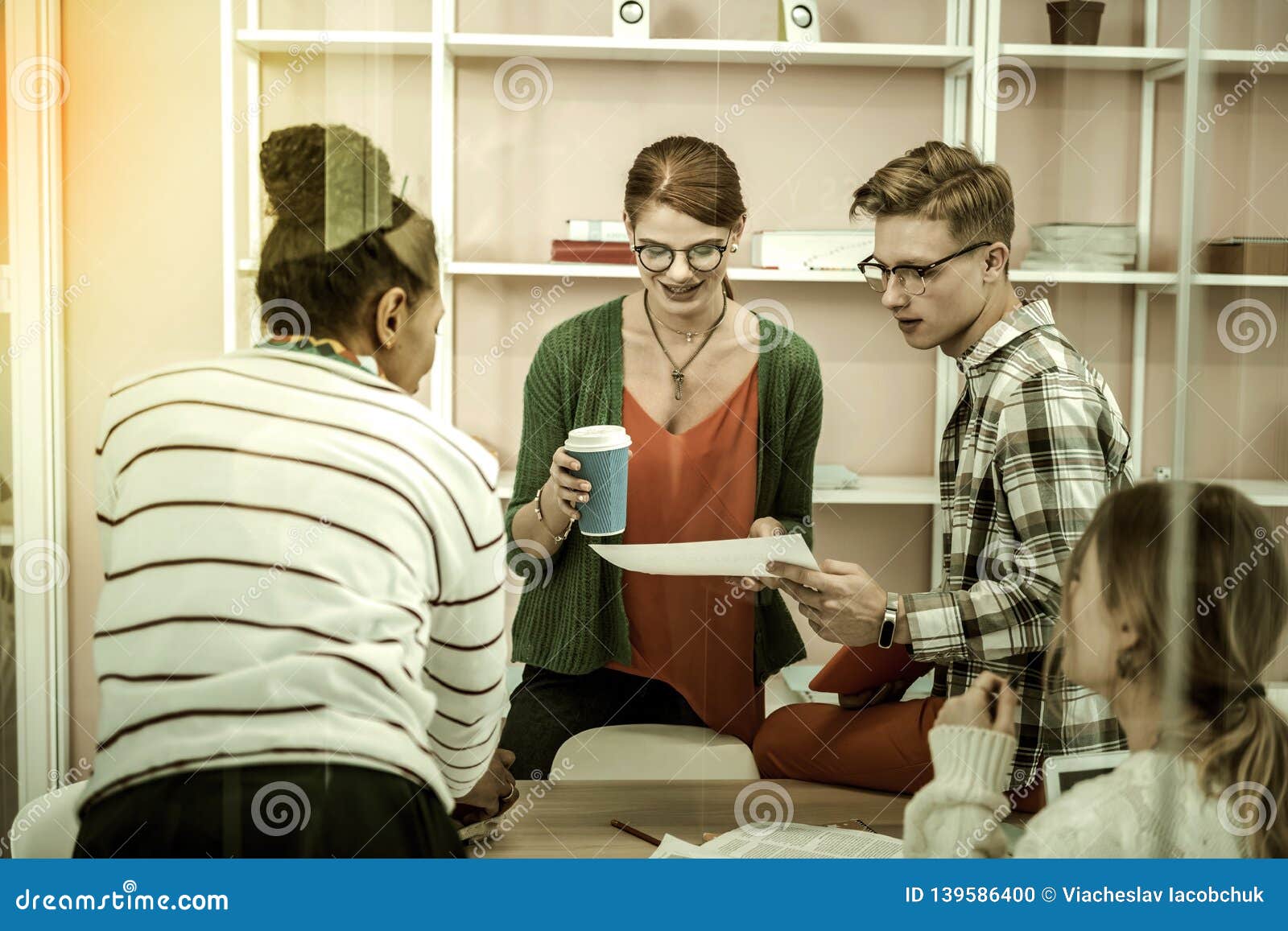 Students Feeling Busy while Taking Part in Active Discussion Stock ...