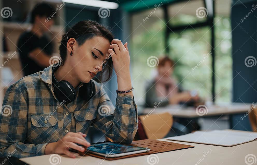 Students Focused on Learning in a Cozy Classroom Setting Stock Photo ...