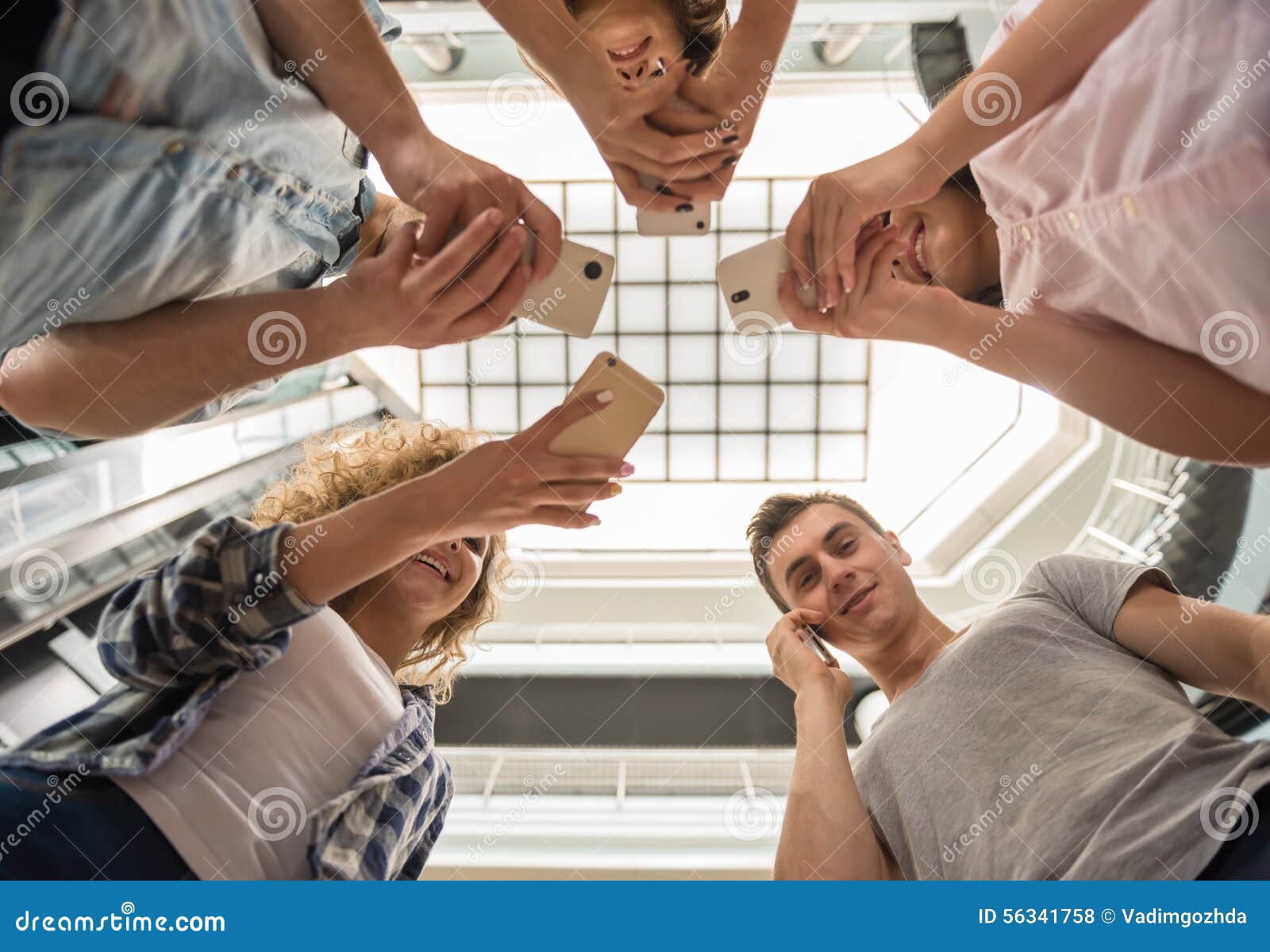 Students with gadgets stock photo. Image of caucasian - 56341758