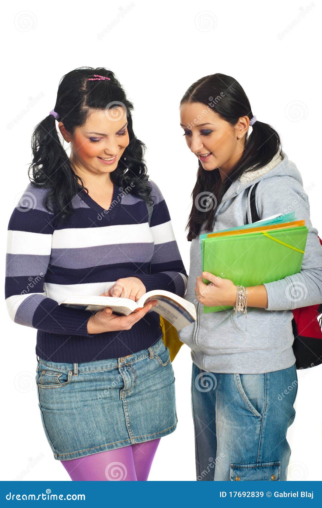 Students Girls Having Conversation Royalty Free Stock Images - Image ...