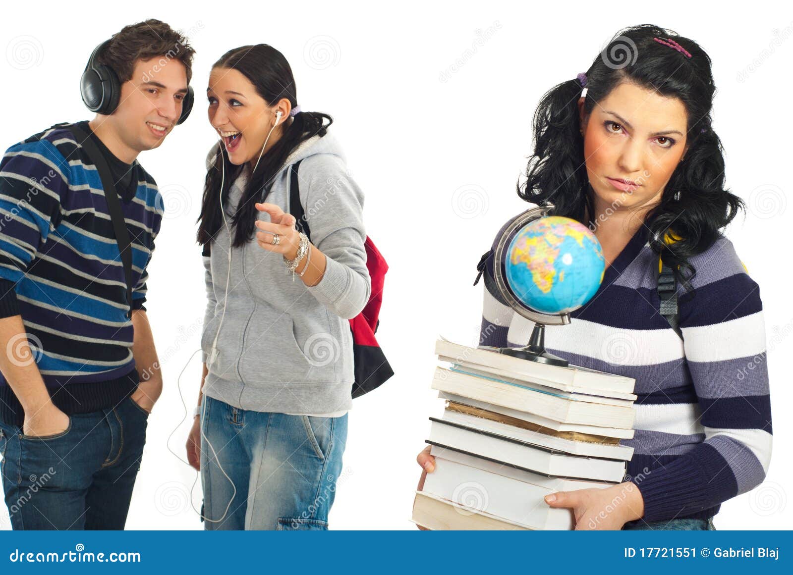 Students Gossip And Joke Royalty-Free Stock Photography | CartoonDealer ...