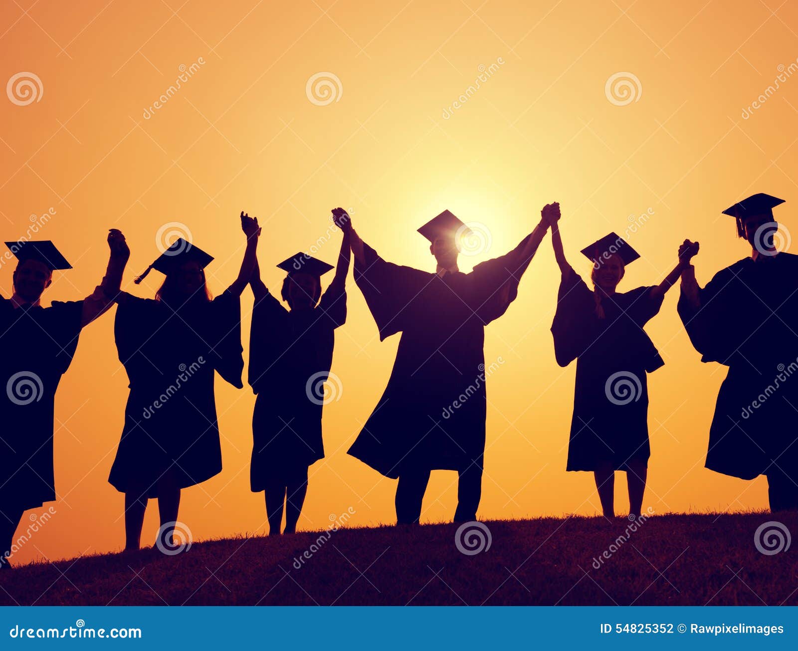 Students Graduation Success Achievement Celebration Concept Stock Photo ...